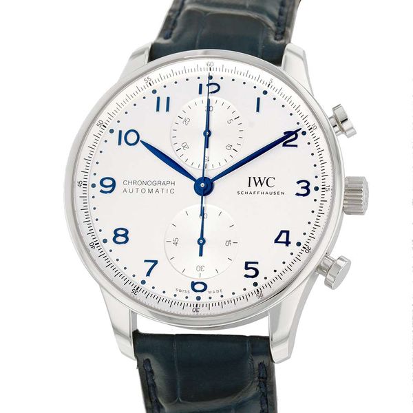 IWC Portugieser Chronograph IW371605 Watch Watch Silver Dial [Used ...