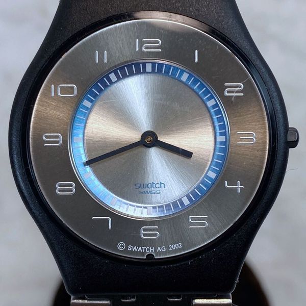 Vintage SWATCH Skin Menâ s Watch 2002. Stainless Steel Band. RARE ...