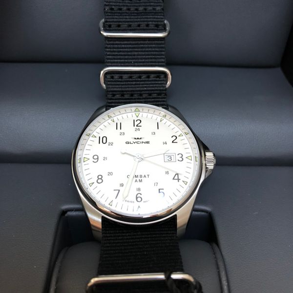FS: LNIB GLYCINE Combat 6 Vintage Silver Dial | WatchCharts Marketplace