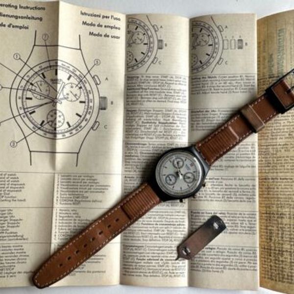 Montre SWATCH CHRONO - Vintage 1990 | WatchCharts Marketplace