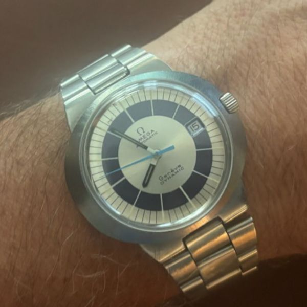 Vintage Omega Geneve Dynamic Stainless Steel Automatic Men's Watch 41.5 ...