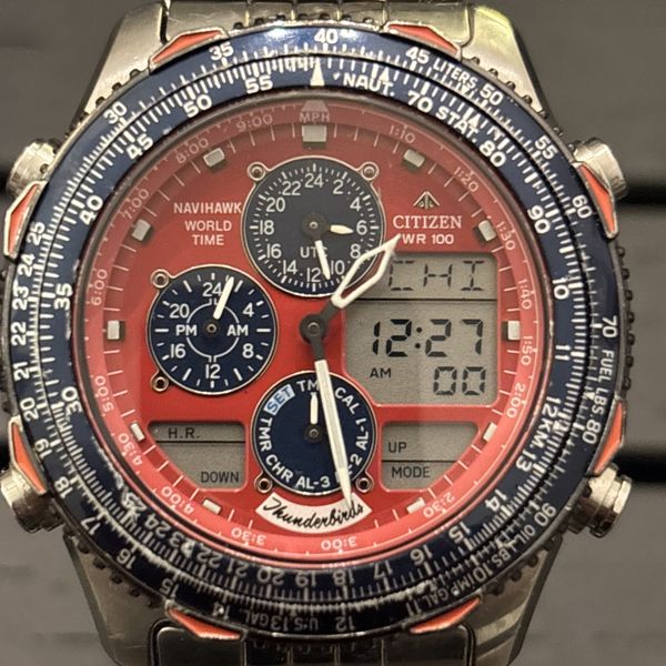 Citizen C300 NaviHawk Thunderbird Fighter Pilot Watch | WatchCharts ...
