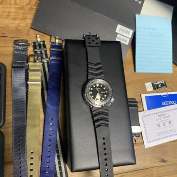 SEIKO PROSPEX 48MM MARINEMASTER PROFESSIONAL DIVER SEIKO 7C46 QUARTZ ...