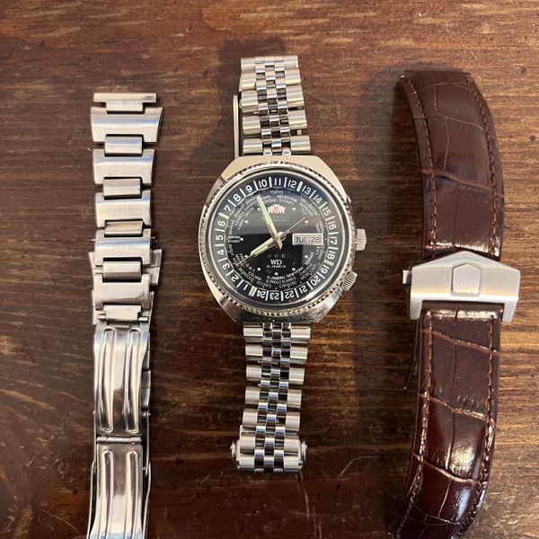 [WTS] Vintage Orient WORLD Time Diver Sea World Automatic Watch ...