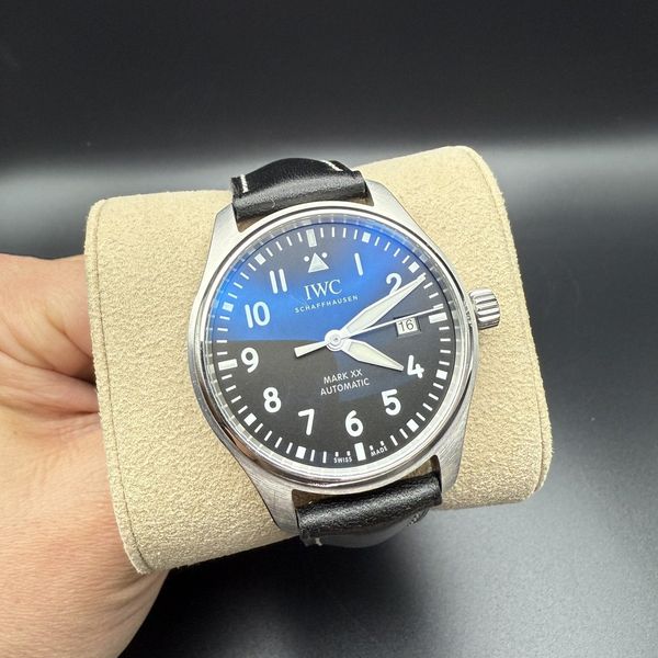IWC IW328201 Black dial Pilot Mark XX on leather w/ box, papers, warranty until November 2031 ...
