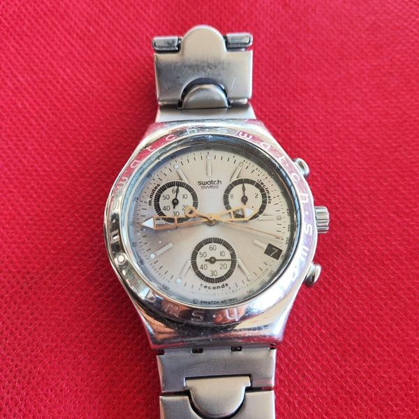 Vintage SWATCH IRONY AG 1997 Chronograph Mens Quartz Watch _3462 ...