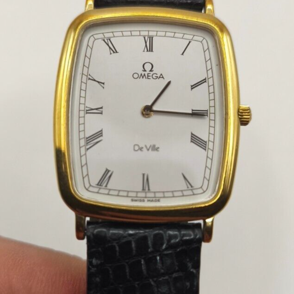 Belle Montre Omega Deville Vintage PlaquÃ© OR + Coffret d'origine ...