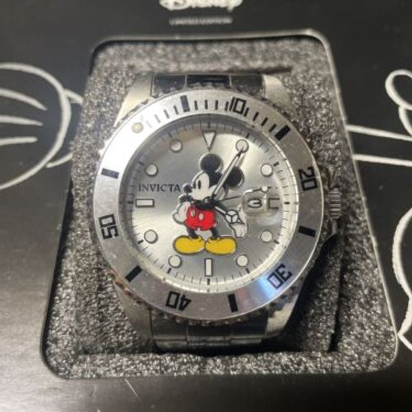 Invicta Mickey Mouse Watch Disney Metal Steel Limited Edition 25876 ...