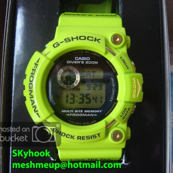 FS: G-Shock Frogman GW-200F-3JR Kermit RARE | WatchCharts Marketplace