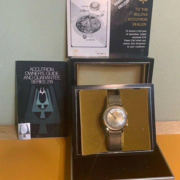 VINTAGE N3 218 BULOVA ACCUTRON MENS WATCH GM General Motors body by ...