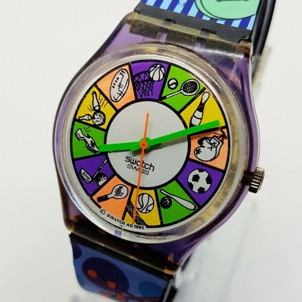 1994 Musical Theme Swiss Swatch Sports Watch | Fun Colorful Swiss Swatch Watches | WatchCharts ...