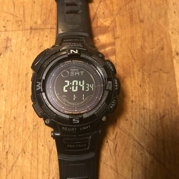 Casio Pro Tech Triple Sensor Solar Watch Model # 3134 3205 | WatchCharts