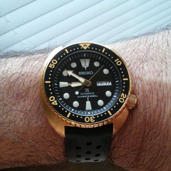 Sold: Seiko SRPC44 Gold Turtle | WatchCharts Marketplace