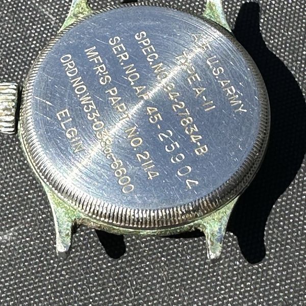 Vintage Elgin WW2 Military Type A-11 Watch | WatchCharts Marketplace