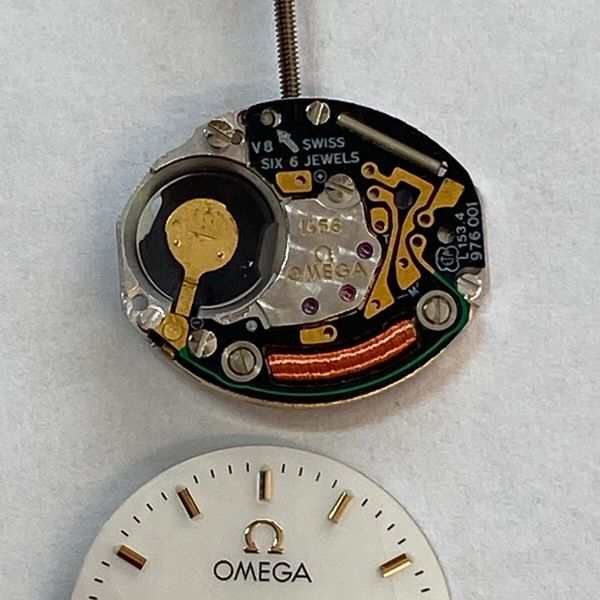 3 ETA 976.001 - including Omega 1456 Movement & dial + Hour Wheels and ...