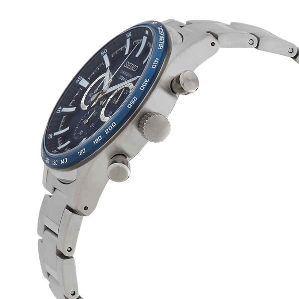 Seiko Chronograph Quartz Blue Dial Men's Watch SSB445P1 | WatchCharts ...