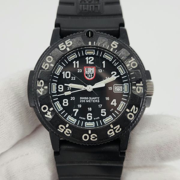 Luminox Series 3000 V3 Men's Black Tone 200M Swiss Made Quartz Watch ...