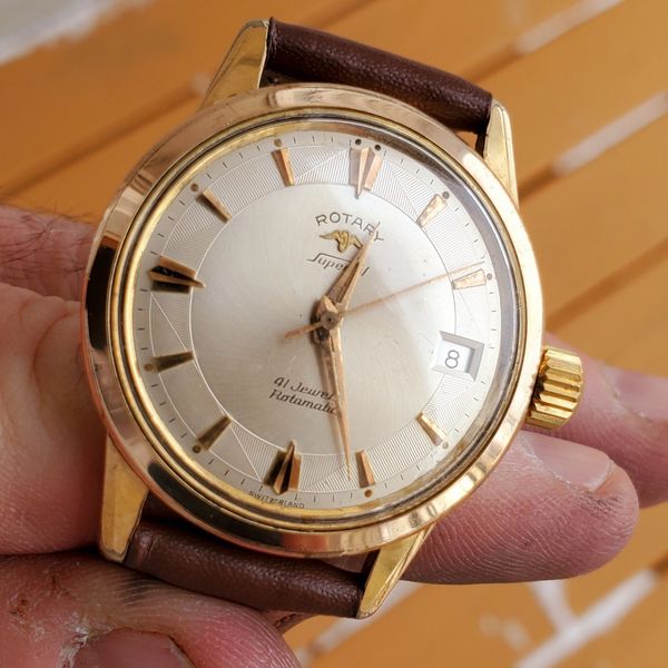 1950s Rotary Super 41 men's watch - 41 Jewel - ESPA Compressor Case ...