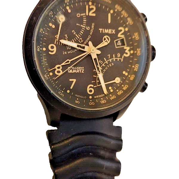 Men's TIMEX Intelligent Chronograph Tachymeter Watch Head Missing Back ...