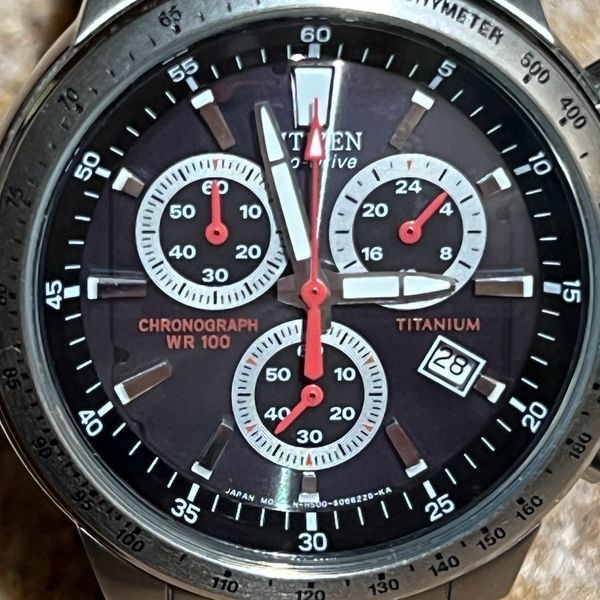 Citizen Chronograph WR 100 Lens Watch Silver REPAIRS ONLY | WatchCharts ...