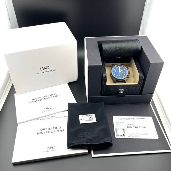 [WTS] IWC Pilot's Chronograph Spitfire (IWC387902), Green Dial, Boxes ...