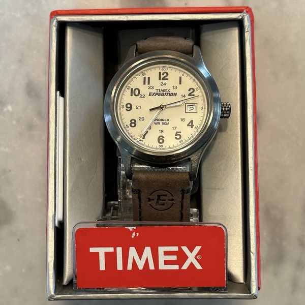 Timex Expedition Indiglo Men's White Dial Gunmetal Case 905 42 - 37 mm Case | WatchCharts ...