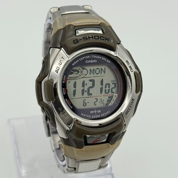 Men's CASIO G-Shock Tough Solar Digital Atomic Wave Ceptor Watch, Steel ...
