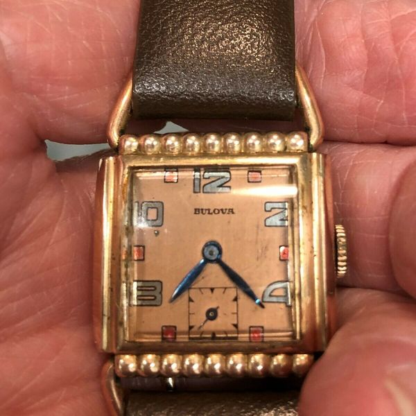 Vintage Copper Colored Bulova Watch/Mechanical/ in running condition ...