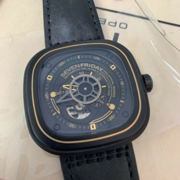 OPEN TO OFFERS SEVENFRIDAY BLACK GOLD P 2 47mm Automatic Men's Watch ...