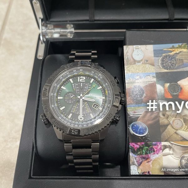 Citizen Promaster Navihawk A-T Perpetual World Time Chronograph GMT ...