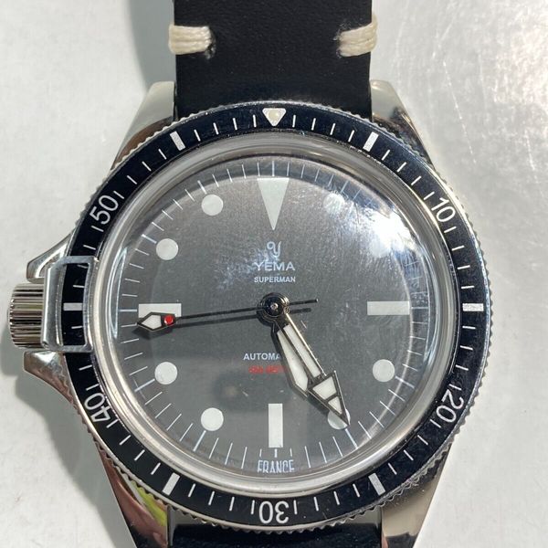 YEMA Superman 300 Metres Automatic Mens Watch W/Box, Pre-Owned Runs (23 ...