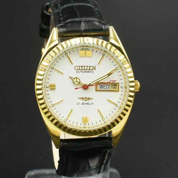 VINTAGE-MEN CITIZEN GN-4W-S--GOLD-PLATED AUTOMATIC-D/D 21 JEWELS GREAT ...