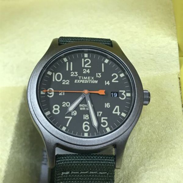 timex expedition indiglo wr 50m Military Time Green Excellent Condition | WatchCharts Marketplace