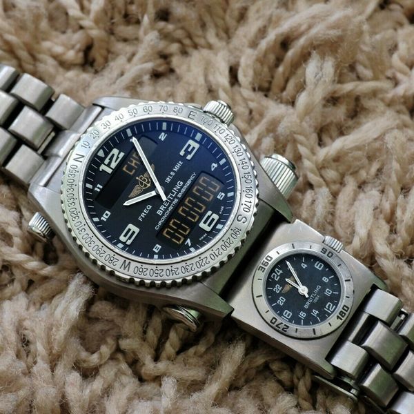 ⌚ Breitling Emergency Superquartz Ref. E76321 with UTC Module E70176 ⌚ ...