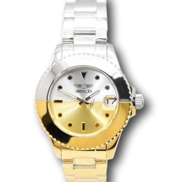 Invicta Grand Diver SPLIT Women's 38mm Automatic Gold & Silver Watch ...