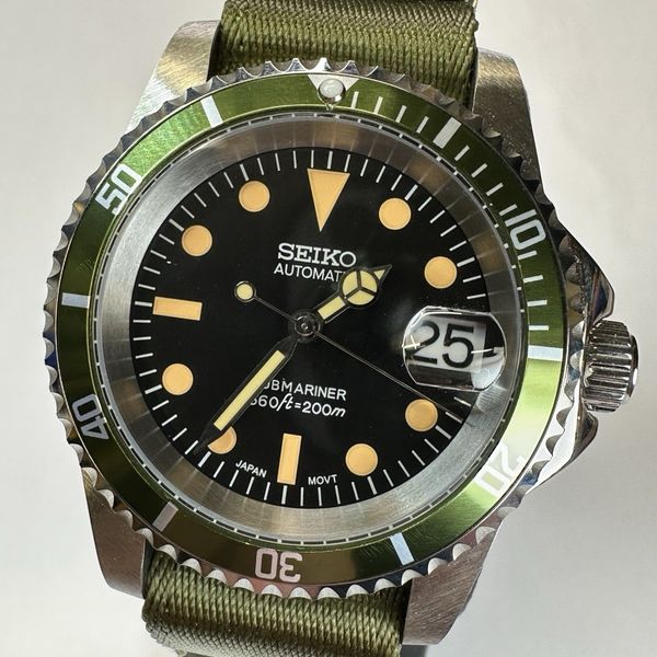 Retro Milsub Submariner With SEIKO NH35 Movement Vintage Dive Watch ...