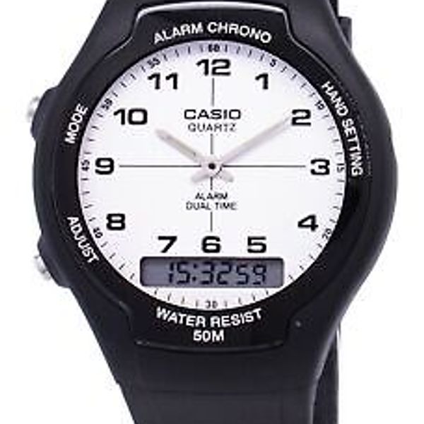 Casio Analog Digital Dual Time AW-90H-7BVDF AW90H-7BVDF Men's Watch ...