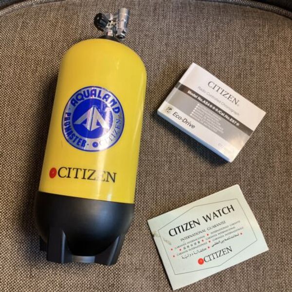 Citizen Aqualand Promaster Scuba Tank Box Yellow Case | WatchCharts ...