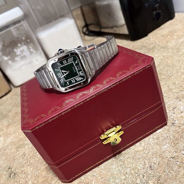 Cartier Santos de Cartier Hunter Green Face (No Paper Work ...