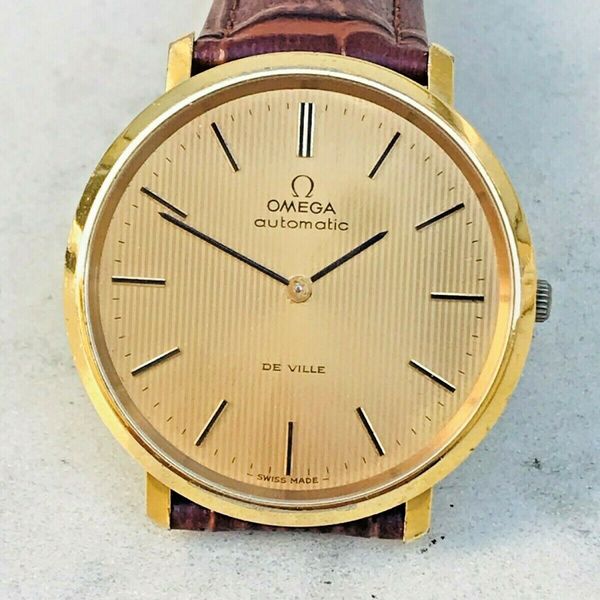 Vintage Omega Deville 711 Gold-Plated 24j 2ADJ Auto mv Men’s Watch ...