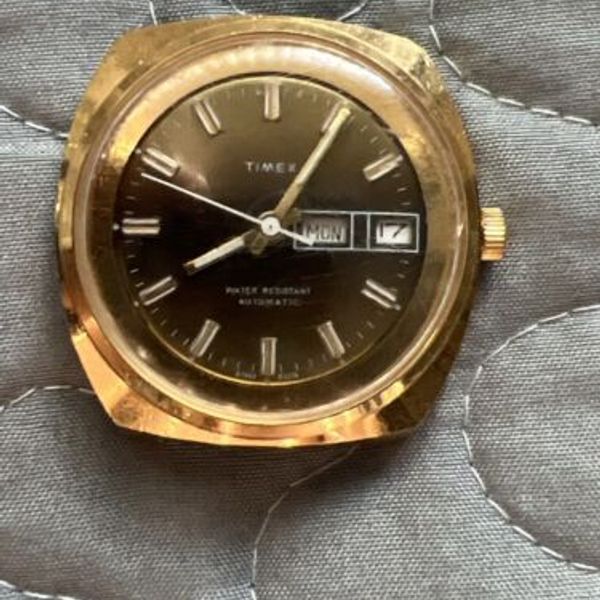 Vintage 1970s Timex Automatic 1976 Mens Day Date 47960 03376 Watch ...