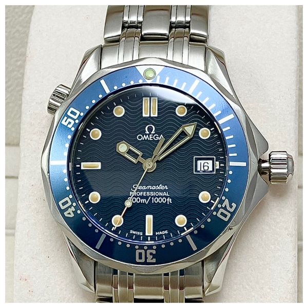 Omega Seamaster 300m Men's Watch 2561-80 with accessories and two ...
