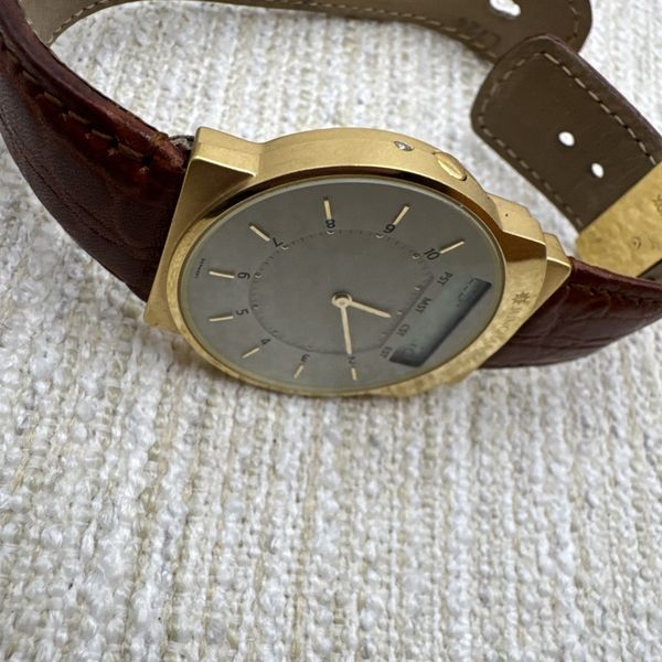 Junghans Mega Mens Wrist Watch New Battery All SS Original Band #3111 ...