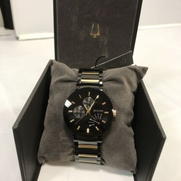 Bulova Men's FUTURO Two-Tone Stainless Steel Watch - 98C124 MSRP: $450 ...