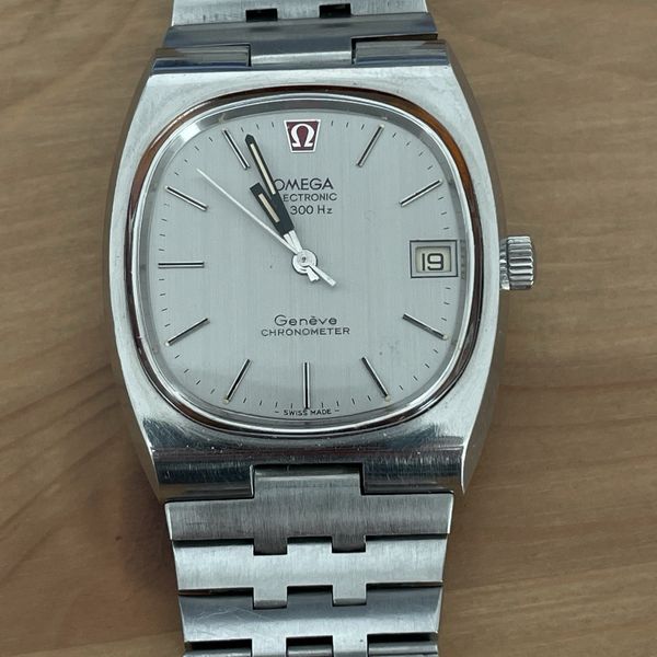 70â s Omega Men's GenÃ¨ve Electronic f300 Chronometer Watch For Parts ...