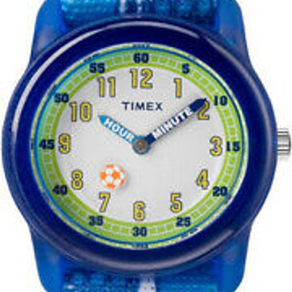 Timex Youth Kids Analog 28mm Elastic Fabric Strap |Blue| Watch ...