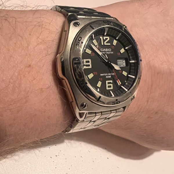 Casio Wave Ceptor Quartz WVQ-200HU Ana Digi Vintage Menâ s Watch ...