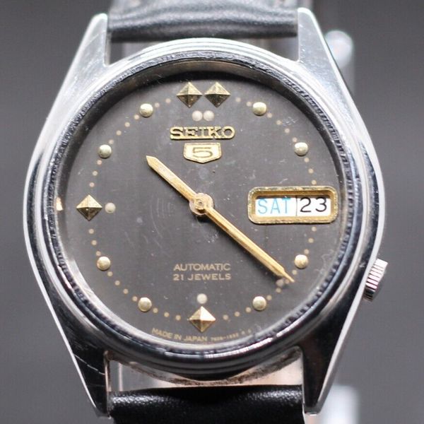 Vintage Seiko 5 Automatic 21 Jewels Cal 7S26 Day Date Men's Wrist watch SAF01 | WatchCharts ...