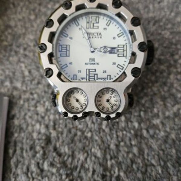 Invicta Reserve Bolt Magnum Tria 52mm Tritium tubes Swiss R150 Auto ...