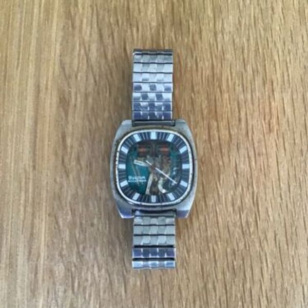Bulova Accutron Spaceview 214 N3 7396 TV case 1970s Vintage ...